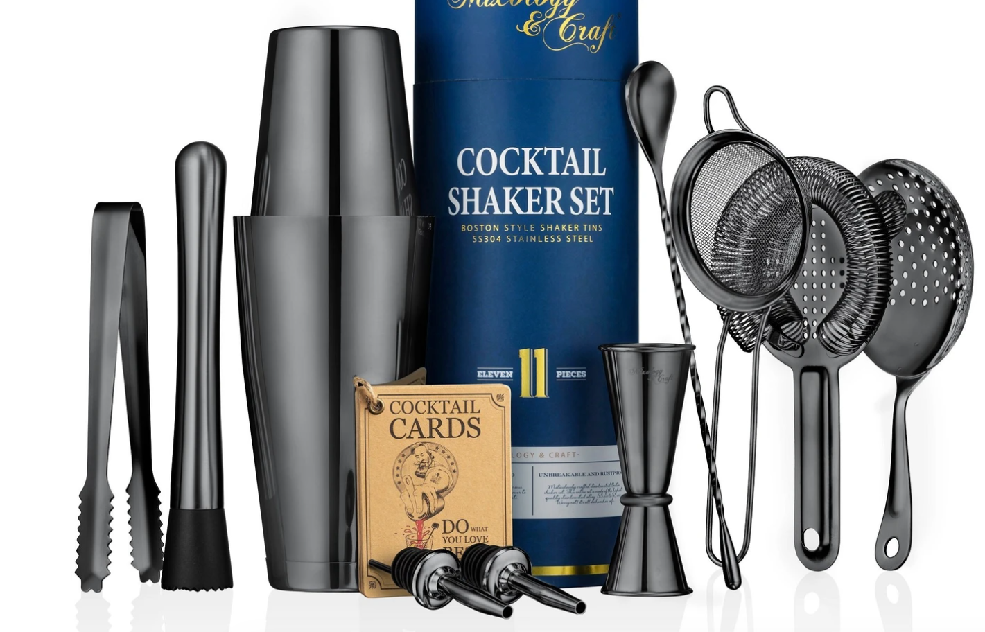 Ensemble de Shaker à Cocktail Bronze à Canon avec Shaker Boston Pondéré ...